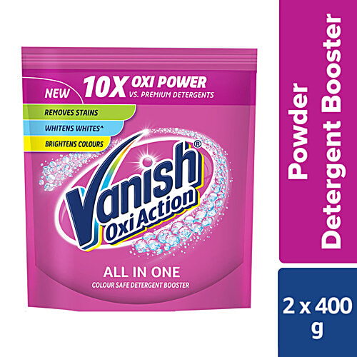 Buy Vanish Laundry Stain Removal Powder - Additive 2x400 gm (Multipack ...