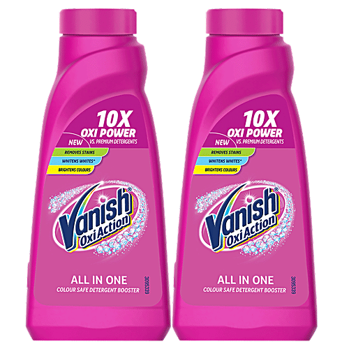 Buy Vanish Fabric Stain Remover Liquid 2x400 ml (Multipack) Online at ...