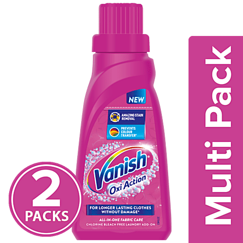Buy Vanish Fabric Stain Remover Liquid 2x400 ml (Multipack) Online at ...