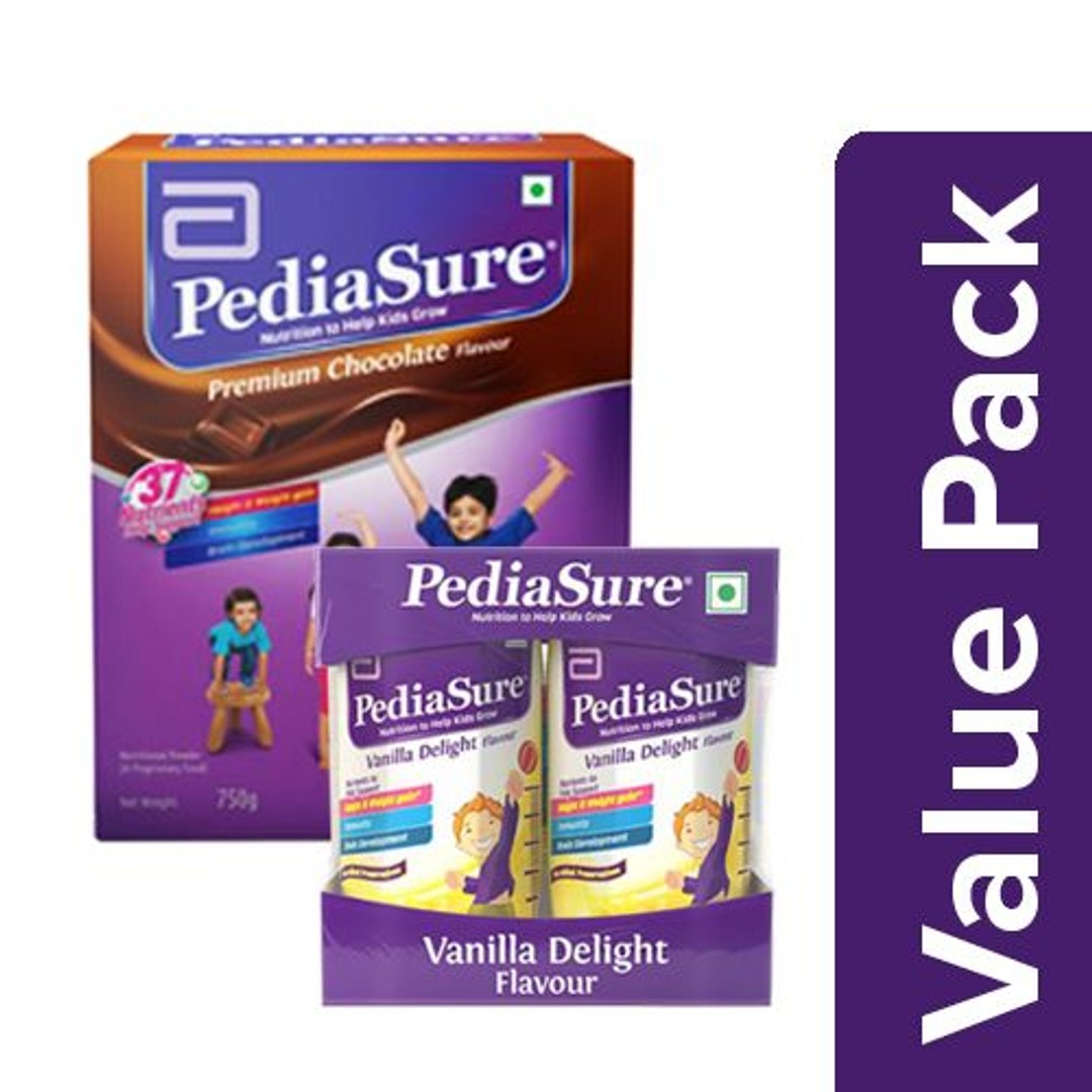 Buy Pediasure Complete & Balanced Premium Chocolate 750G + Nutrishake ...