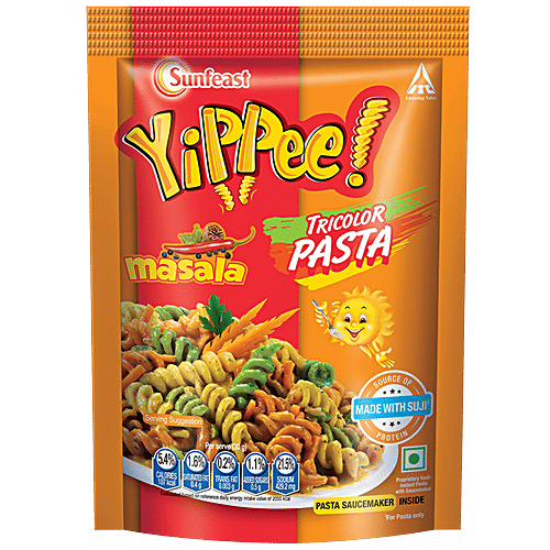 Buy Sunfeast Yippee Tricolor Pasta - Masala 2x70 gm Online at Best ...