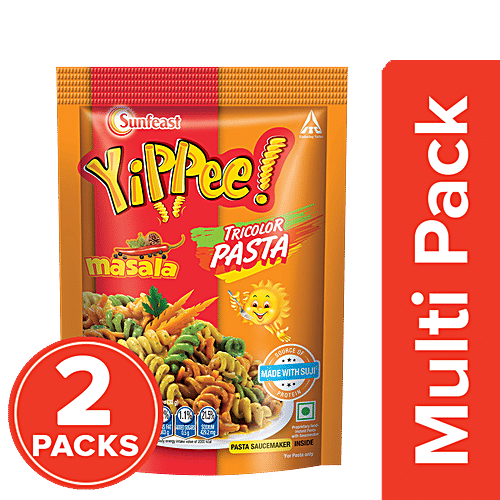 Buy Sunfeast Yippee Tricolor Pasta - Masala 2x70 gm Online at Best ...