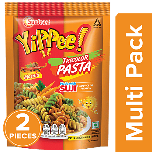 Buy Sunfeast Yippee Tricolor Pasta - Masala 2x70 gm Online at Best ...