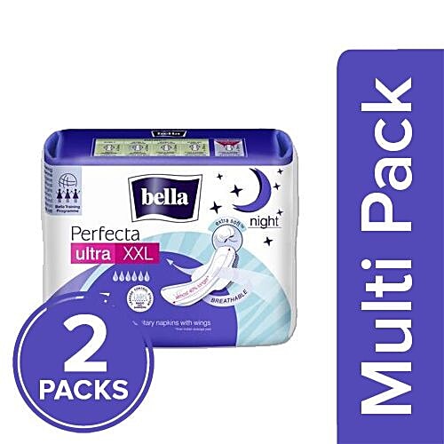 Buy Bella Sanitary Napkins - Perfecta Ultra Xxl Night Ultrathin Covered ...