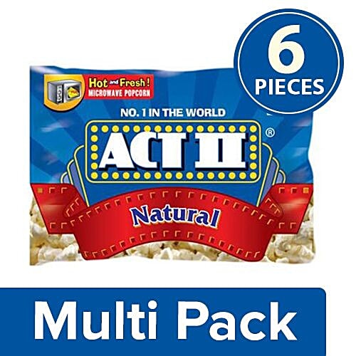 Buy ACT II Microwave Popcorn - Natural Flavor Online at Best Price of ...