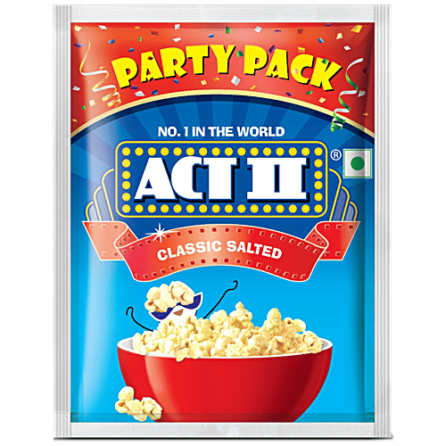 Buy ACT II Popcorn - Classic Salted (Ipc Party Pack) Online at Best ...