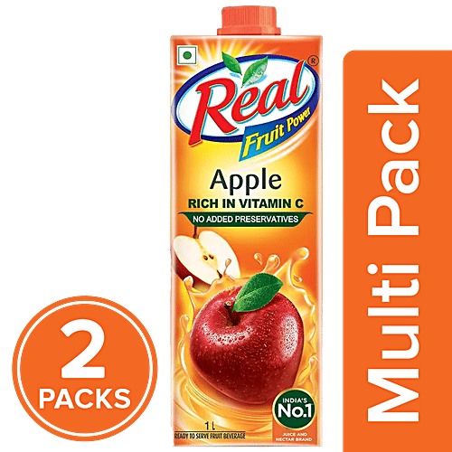 Buy Real Fruit Power - Apple 2x1 L (Multipack) Online at Best Price. of ...
