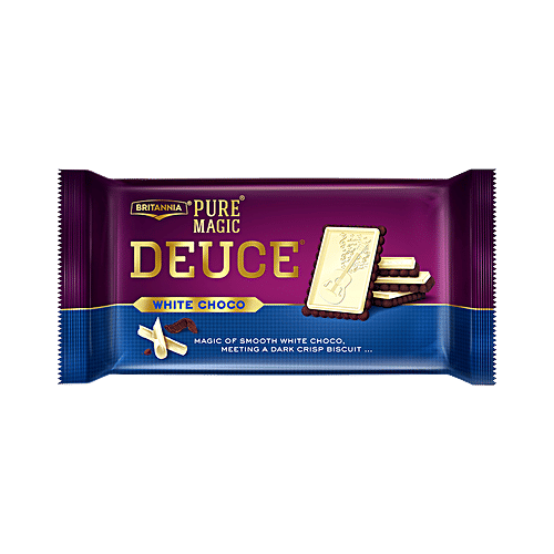 Buy Britannia Pure Magic Biscuit - White Chocolate, Deuce 3x60 gm ...