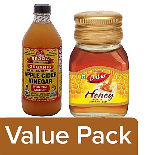 Buy bb Combo Bragg Organic - Apple Cider Vinegar, 16 Oz 473Ml + Dabur ...