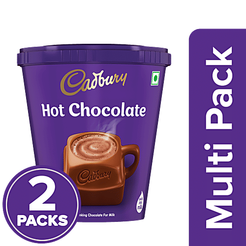Buy Cadbury Hot Chocolate Drink Powder Mix 2x200 gm (Multipack) Online ...