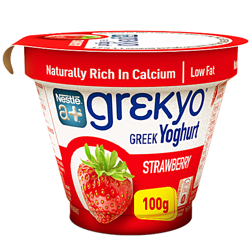 Buy Nestle A+ Greek Yoghurt - Strawberry 4x100 gm (Multipack) Online at Best Price. of Rs 220 ...
