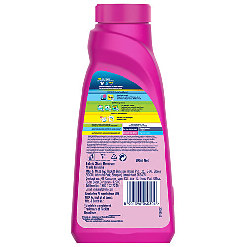 Buy Vanish Stain Remover 2x800 ml (Multipack) Online at Best Price. of ...