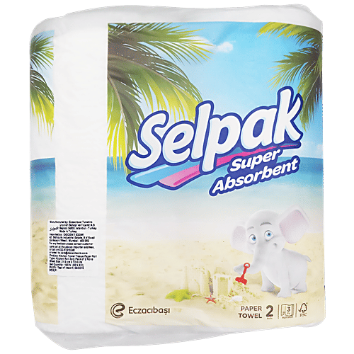 Buy Selpak Kitchen Towel Paper Tissue Roll Pack of 2 Online at Best ...