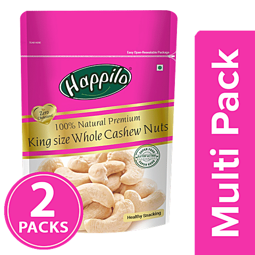 Buy Happilo Cashew Nuts - Whole, 100% Natural Premium King Size Online ...