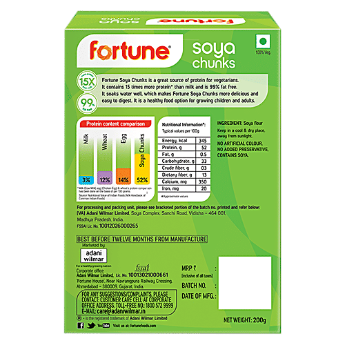 Buy Fortune Soya chunks Online at Best Price of Rs 120 - bigbasket