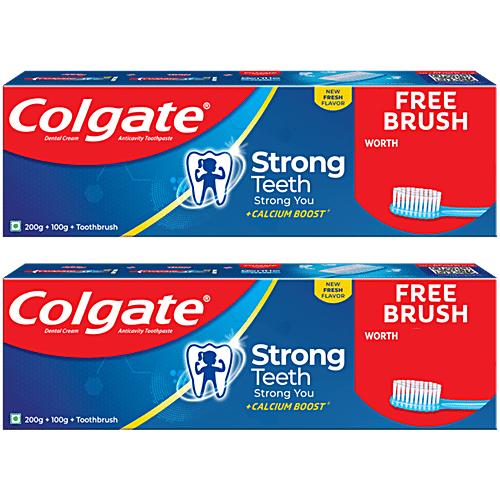 Buy Colgate Toothpaste - Strong Teeth, Dental Cream, Anti Cavity Online ...
