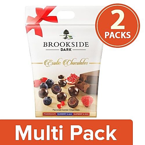Buy Brookside Dark Exotic Chocolates - Gift Pouch Online at Best Price ...