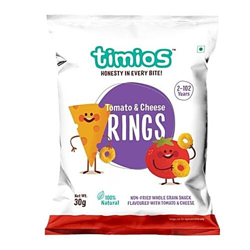 Buy Timios Snacks - Rings, Tomato & Cheese, 2+ Years, 100% Natural ...