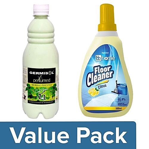 Buy bb Combo Germisol Phenyle - Cool Green 1L + BB Home Floor Cleaner ...