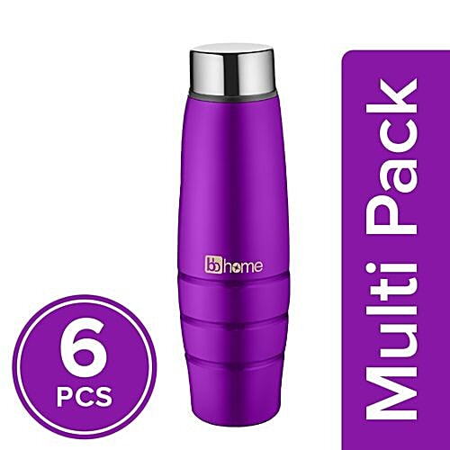 Buy bb home Aqua Stainless Steel Bottle With Steel Cap - Purple, PXP ...