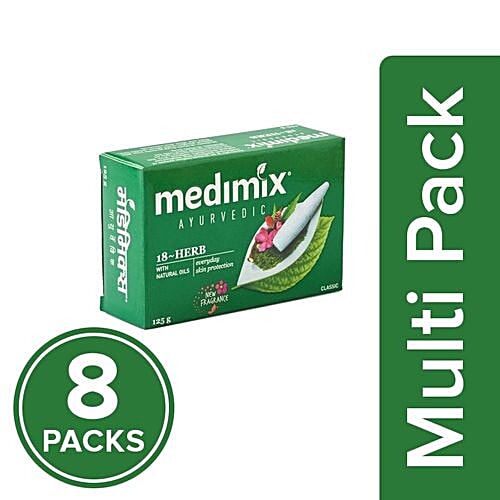 Buy Medimix Bathing Soap - Ayurvedic Classic 18 Herbs Online at Best ...