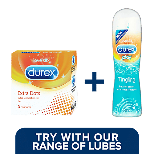 Buy Durex Condoms - Extra Dots Online at Best Price - bigbasket