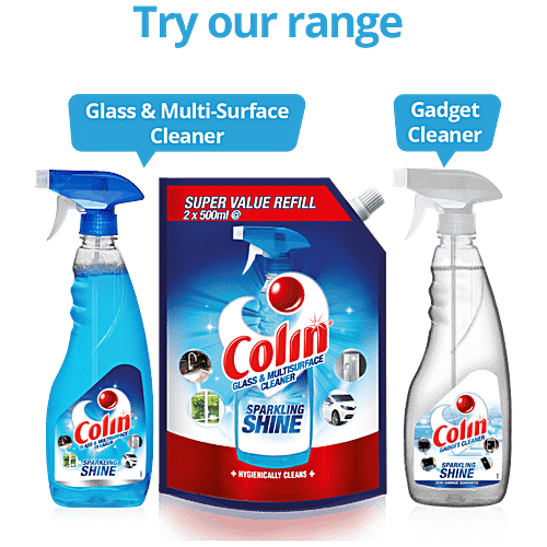 Buy Colin Glass & Surface Cleaner Liquid Spray, Regular Online at Best ...