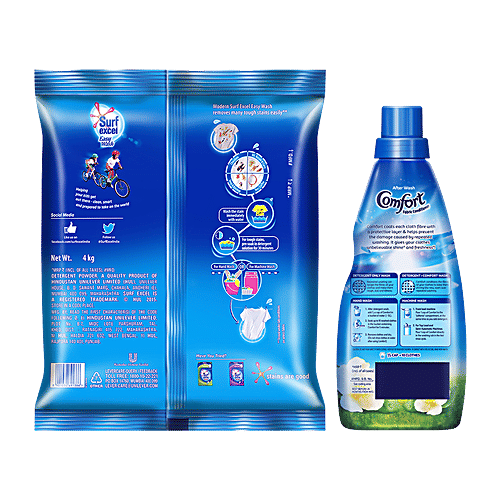 Buy bb Combo Surf Excel Detergent Powder 4kg + Comfort Morning Fresh ...