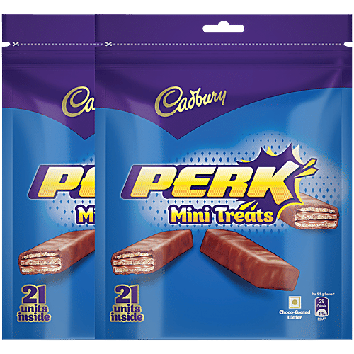 Buy Cadbury Perk Chocolate Coated Wafer Home Treats Online at Best ...