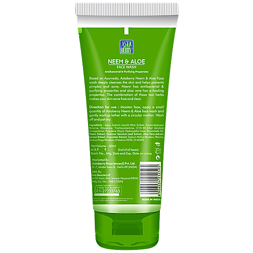 Buy Astaberry Neem & Aloe Face Wash Online at Best Price of Rs 150 ...