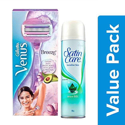 Buy Gillette Venus Venus Breeze Razor For Women 1 pc + Venus Shave Gel ...
