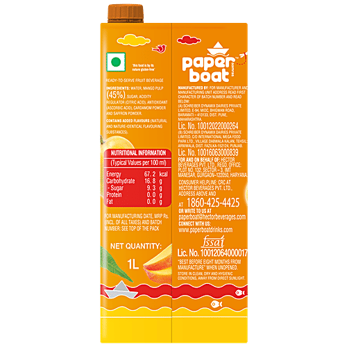 Buy Paper Boat Aamras Mango Fruit Juice Online at Best Price of Rs 315. ...