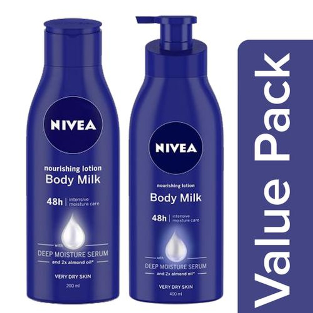 Buy NIVEA Nourish Body Milk (400+200ml) Online at Best Price of Rs 569 ...