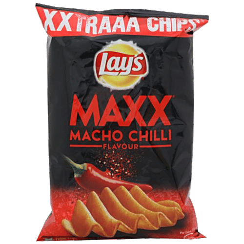 Buy bb Combo Lays Potato Chips Magic Masala 90g+Maxx Macho Chilli 57g ...