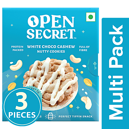 Buy Open Secret Nutty Cookies- White Choco Cashew (3 Boxes, 2 Cookies ...
