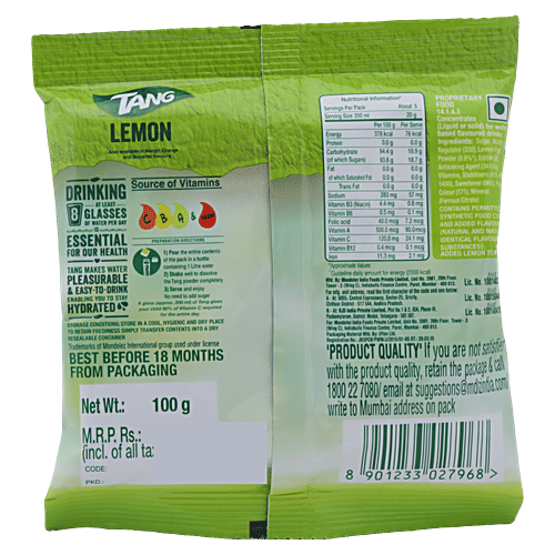 Buy Tang Instant Drink Mix - Lemon Online at Best Price of Rs 112.80 ...