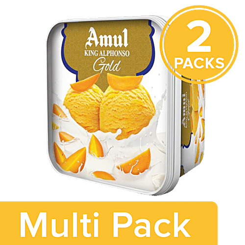 Buy Amul King Alphonso Gold Ice Cream Online at Best Price of Rs 484.5 - bigbasket