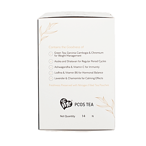Buy &Me PCOS Green Tea - Lavender & Chamomile (15 Bags x 2.5 g each ...