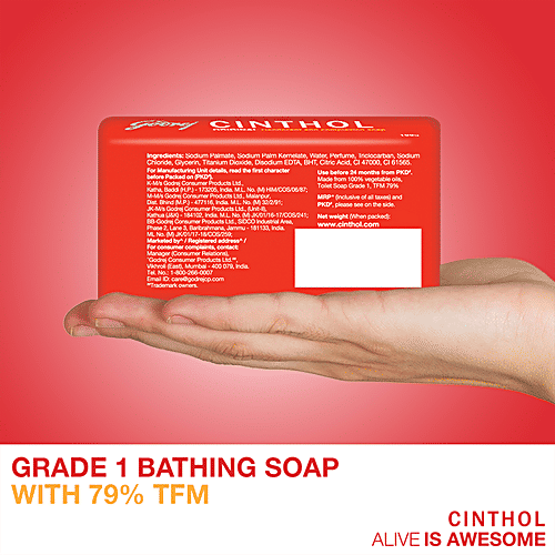Buy Cinthol Original Bath Soap - 99.9% Germ Protection Online at Best ...