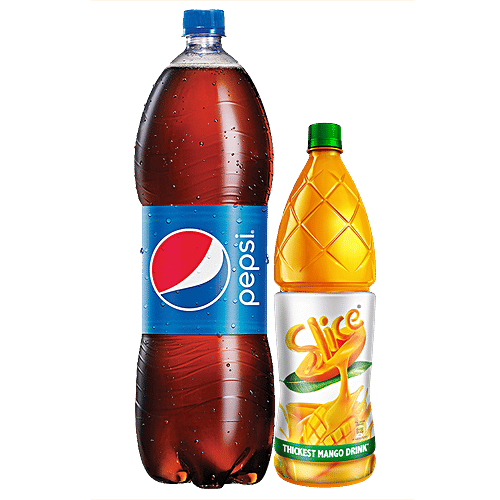 Buy bb Combo Pepsi Soft Drink 2.25 L + Slice Thickest Mango Drink 1.2 L ...