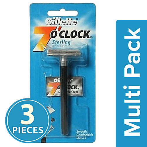 Buy Gillette 7 O' Clock Sterling Razor Online at Best Price of Rs 345 ...