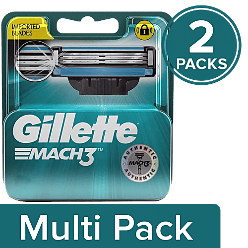 Buy Gillette Mach3 - Manual Shaving Razor Blades Cartridge Online at ...