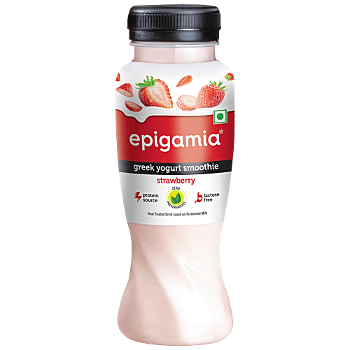 Buy Epigamia Greek Yogurt Smoothie, Mulberry+Alphonso Mango+Strawberry ...