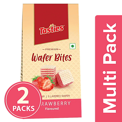 Buy Tasties Premium Wafer Bites - Strawberry Online at Best Price of Rs ...