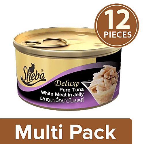 Buy SHEBA Premium Wet Cat Food - Deluxe Pure Tuna White Meat In Jelly ...