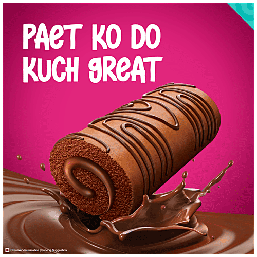 Buy Sunfeast Caker Swiss Roll Cake - Chocolate Online at Best Price of ...