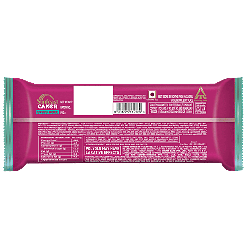 Buy Sunfeast Caker Swiss Roll Cake - Chocolate Online at Best Price of ...