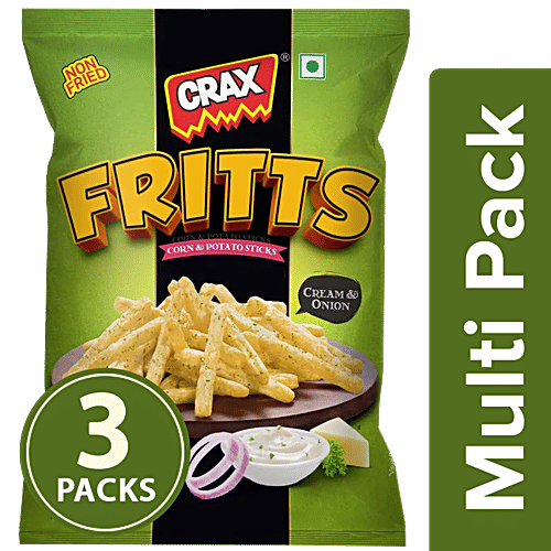 Buy Crax Fritts - Cream & Onion Online at Best Price of Rs null - bigbasket