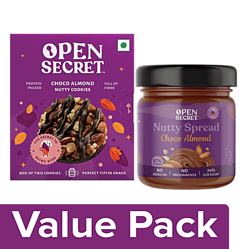 Buy Open Secret Choco Almond Nutty Cookies - Box of 2, 25 g + Choco ...