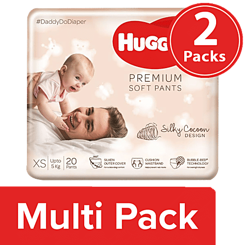 Buy Huggies Premium Soft Diaper Pants - Extra Small Size Online at Best ...